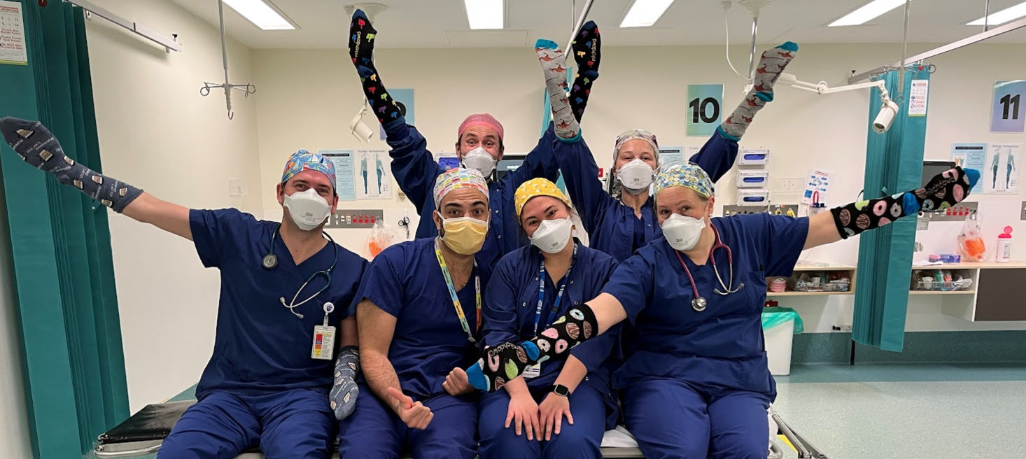 Stepping Up: Our Socks for Docs Collaboration to Support Healthcare He