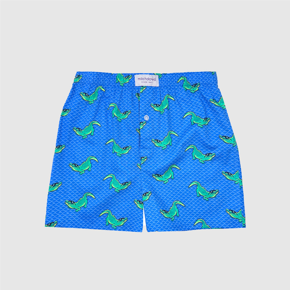Boys Crocodile Print Boxer Shorts